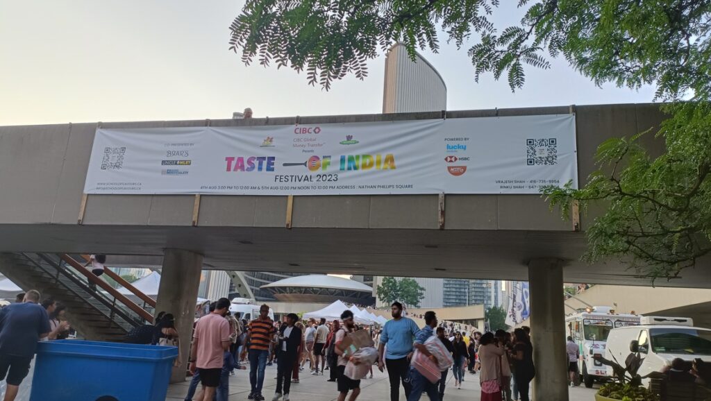 Taste of India - Nathan Phillips Square in Toronto - Food & Trippling